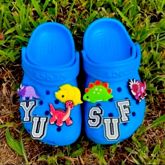 CROCS | Shoes | Croc Boys Custom Dinosaur Personalized Crocs | Poshmark